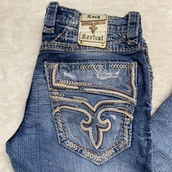 Rock Revival | Jeans | Rock Revival Mens Distressed Ripped Biscay Bay ...